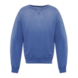 Acne Studios Sprayed Logo Sweatshirt - - Sweatshirts & Hoodies - Herren - Blau - S