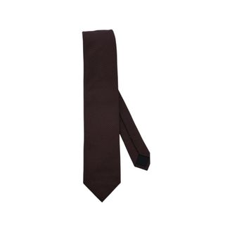 Corneliani Seidenkrawatte mit kleinem Blumenmuster - - Accessories - Herren - Braun - ONE SIZE