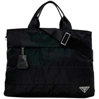 Prada unisex, Pre-owned, Noir, Taille: ONE Size Sac fourre-tout Vintage Pre-owned