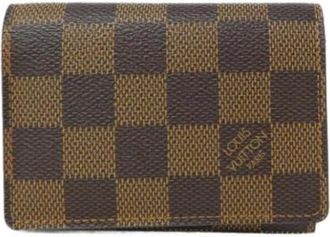 Louis Vuitton unisex, Pre-owned, Brun, Taille: ONE Size Portefeuille en toile Pre-owned