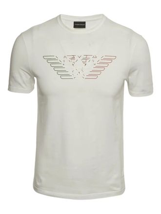 Emporio Armani T-Shirt mit Logo-Print - Wei&szlig;