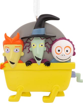Hallmark Lock, Shock & Barrel Hanging Christmas Ornament, Disney The Nightmare Before Christmas, Resin Tree Decoration