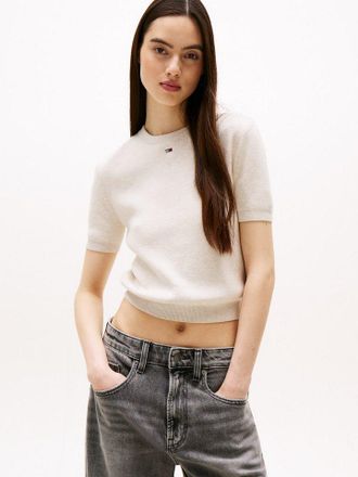 Tommy Jeans Kurzarmpullover TJW ESSENTIAL SS SWEATER