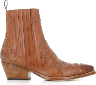 Sartore Sartore, Femme, Chaussures, Brun, Taille: 37 EU Botte Texane