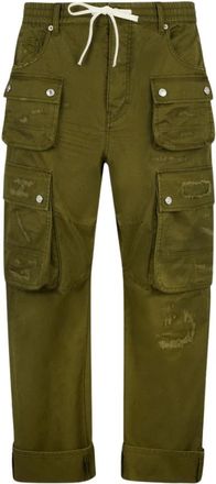 Dsquared2 Homme, Pantalons, Vert, Taille: 5XL Wide Pantalons