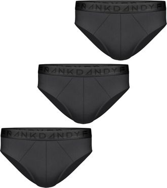 Frank Dandy Mens 3-Pack Legend Organic Briefs, Black, M (3er Pack)