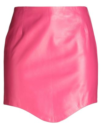 8 by YOOX LEATHER SHAPED SKIRT
