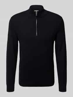 Profuomo Strickpullover mit Troyer-Kragen