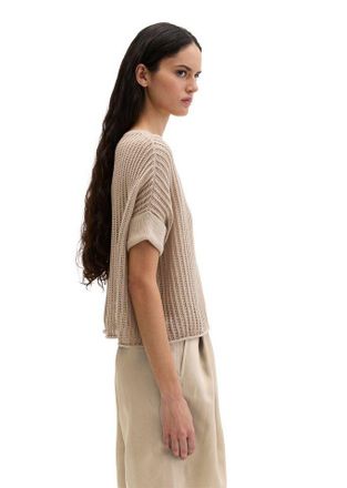 Marc O'Polo Strickpullover aus Organic Cotton-Leinen-Mix