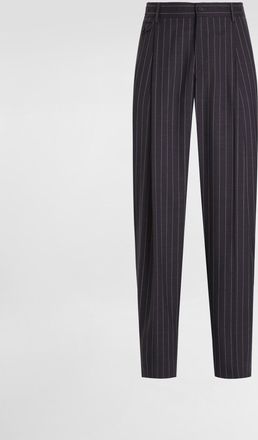 Dolce & Gabbana Pinstripe Virgin Wool Trousers - Mann Hosen Und Shorts Mehrfarbig 48
