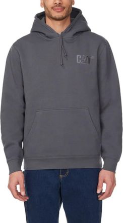 CAT Caterpillar Herren Trademark Hoodies mit gesticktem Frontlogo, Dunkel_Grau, XXX-Large