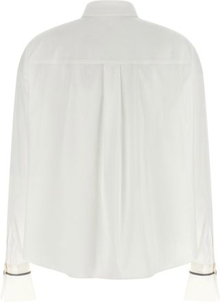 Brunello Cucinelli Shiny Cuffs Shirt - White