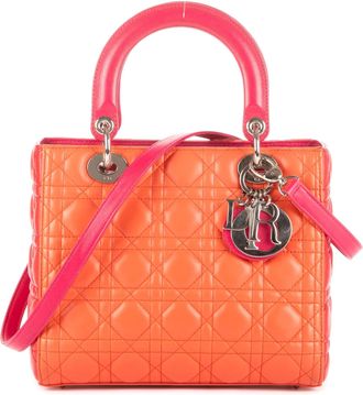 Dior Crossbody Bags - Medium Lady Dior Zip PM - Gr. unisize - in Orange - f&uuml;r Damen