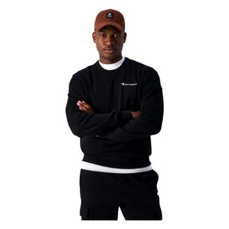 Champion Schwarzer Bestickter Logo Crewneck Sweatshirt - - Sweatshirts & Hoodies - Herren - Schwarzk - M