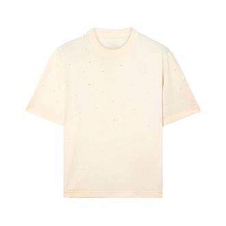 Golden Goose Star T-Shirt - - Tops - Herren - Beige - M