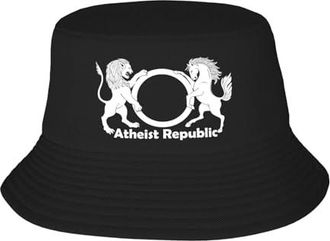 Generic Chapeau De Seau Unisexe Symbole De La R&eacute;publique Ath&eacute;e Femme Chapeau De P&ecirc;cheur Pliable Mode Bonnet Soleil, pour De P&ecirc;che, Le Camping, Sports, 56-58cm