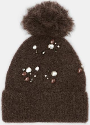 Dorothee Schumacher Handbestickte Mütze aus Alpaka-Garn