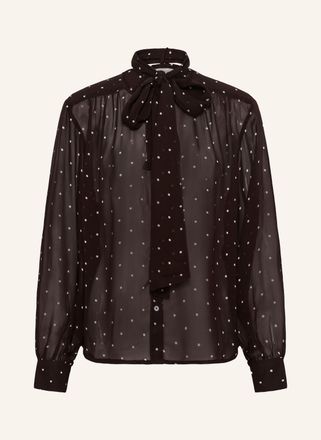 Part Two Bluse Mit Abnehmbarer Schluppe braun