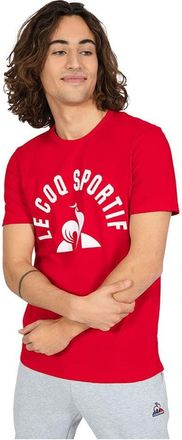 Le Coq Sportif Bat Tee SS No 2 M T-Shirt für Erwachsene/Unisex, Rot Electro/N.Optical White, S