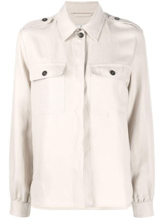 Woolrich chemise cintr&eacute;e &agrave; boutonni&egrave;re - Tons neutres