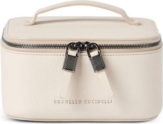 Brunello Cucinelli Trousse de toilette en cuir Brunello Cucinelli