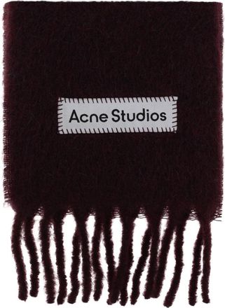 Acne Studios Skinny Mohair Schal - - Accessories - unisex - Rot - ONE SIZE