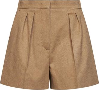 Max Mara Mxmvista Tailored Shorts - Femme - Shorts - Brun - Taille: 36 FR