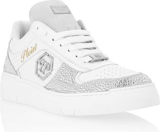 Philipp Plein Low Top Sneakers Mix Strass Cocco