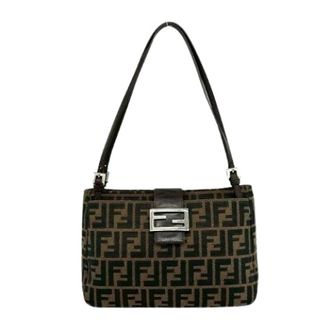 Fendi Pre-owned Sac bandouli&egrave;re en toile et cuir Zucca - Femme - Pre-owned - Brun - Taille: ONE Size