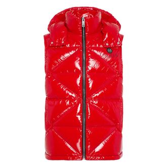 Philipp Plein Daunenjacke Hexagon - - Jackets - Herren - Rot - 3XL