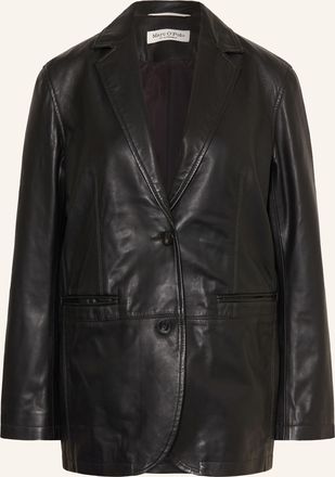 Marc O'Polo Marc Opolo Lederblazer schwarz