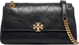 Tory Burch Handtasche Tory Burch Charlie Quilted Small Shoulder Bag 185829 Schwarz