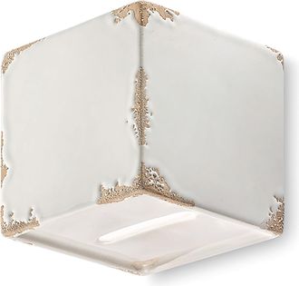 Ferroluce ferroluce Retro Applique-Form Cubic G9, 33 W, Weiß