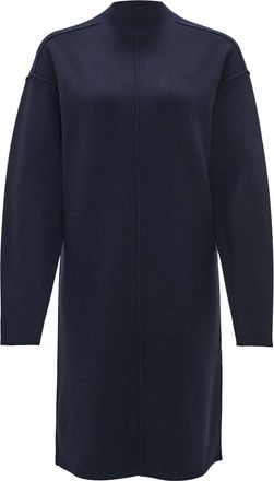 OPUS Damen Minikleid | Strickkleid WONDANA Regular aus softem Milano Strick Coal Blue, 40