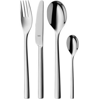 Silit Trend Besteck Set 6 Personen, 24-teilig, Monobloc-Messer, Crominox Edelstahl poliert, rostfrei, kratzbest&auml;ndig, langlebig, sp&uuml;lmaschinengeeignet