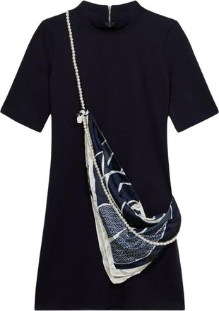 Oltre Femme, Robes, Bleu, Taille: 50 FR Robe fourreau avec d&eacute;tail foulard