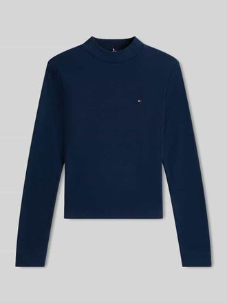 Tommy Hilfiger Slim Fit Langarmshirt aus reiner Baumwolle