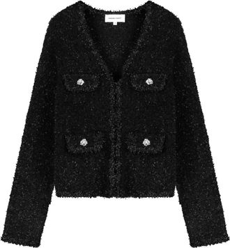 Fab By Fabienne Chapot Fabienne Chapot - Cardigan Enveloppe - Femme - Pulls - Noir - Taille: 46 FR