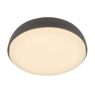 Briloner Plafonnier LED avec lumi&egrave;re blanc chaud, 10W, 1200lm, salon, chambre, luminaire plafonnier, cuisine, 28,5x7,6 cm, anthracite