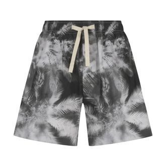 Palm Angels Blueprint Palms Shorts - - Shorts - Herren - Schwarzk - XL