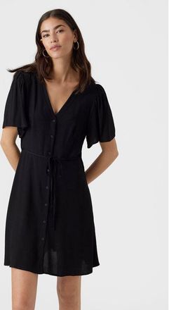 Vero Moda Sommerkleid Alba 10292845 Schwarz Regular Fit