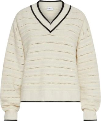 Marella Femme, Pulls, Beige, Taille: 38 FR Pulls Crème pour Femmes