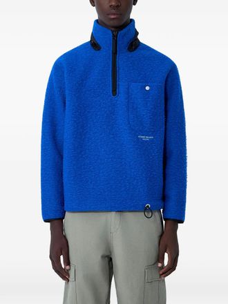 Stone Island knitted logo sweatshirt - Blau