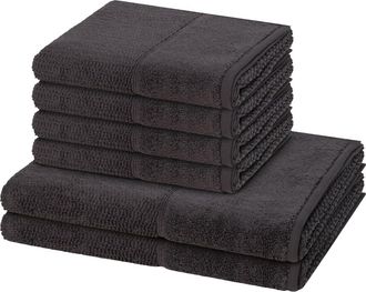 Möve for frottana - 6 teiliges Frottier-Set - Pearl (4 X Handtuch 2 X Duschtuch im Set) - 500 g/m2 - Baumwolle - Walkfrottee - saugstark - weich und flausc