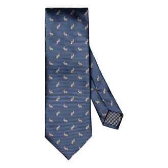 Eton Blue Rabbit Silk Tie - - Accessories - Herren - Blau - ONE SIZE