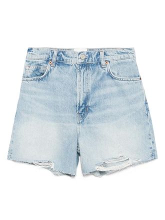 Reformation short Saige en jean - Bleu