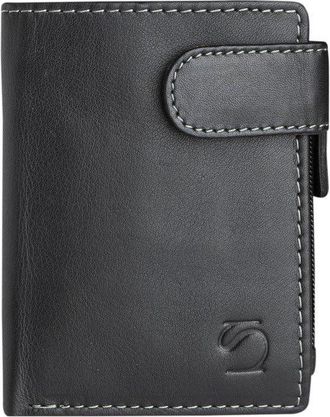 Matties Bags Unisex Billetero-Exotic/Leather Wallet, Schwarz