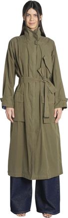 Aspesi Femme, Manteaux, Vert, Taille: 38 FR Trench en coton