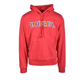 Diesel Herren, Sweatshirts & Hoodies, Rot, LGr&ouml;&szlig;e