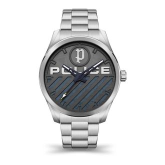 Police Homme, Accessoires, Gris, Taille: ONE Size Montre Bracelet Homme Grille Pewjg2121404